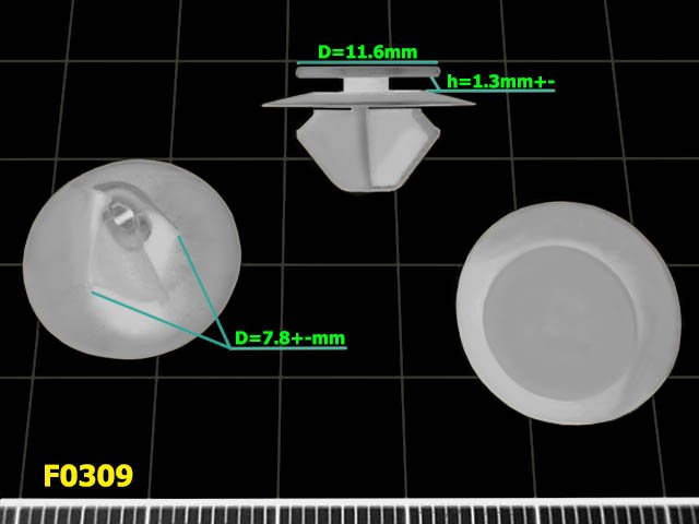 1687082580 Fender Extensions Clips Peugeot 208 - F0309 Peugeot Buy Cheap
